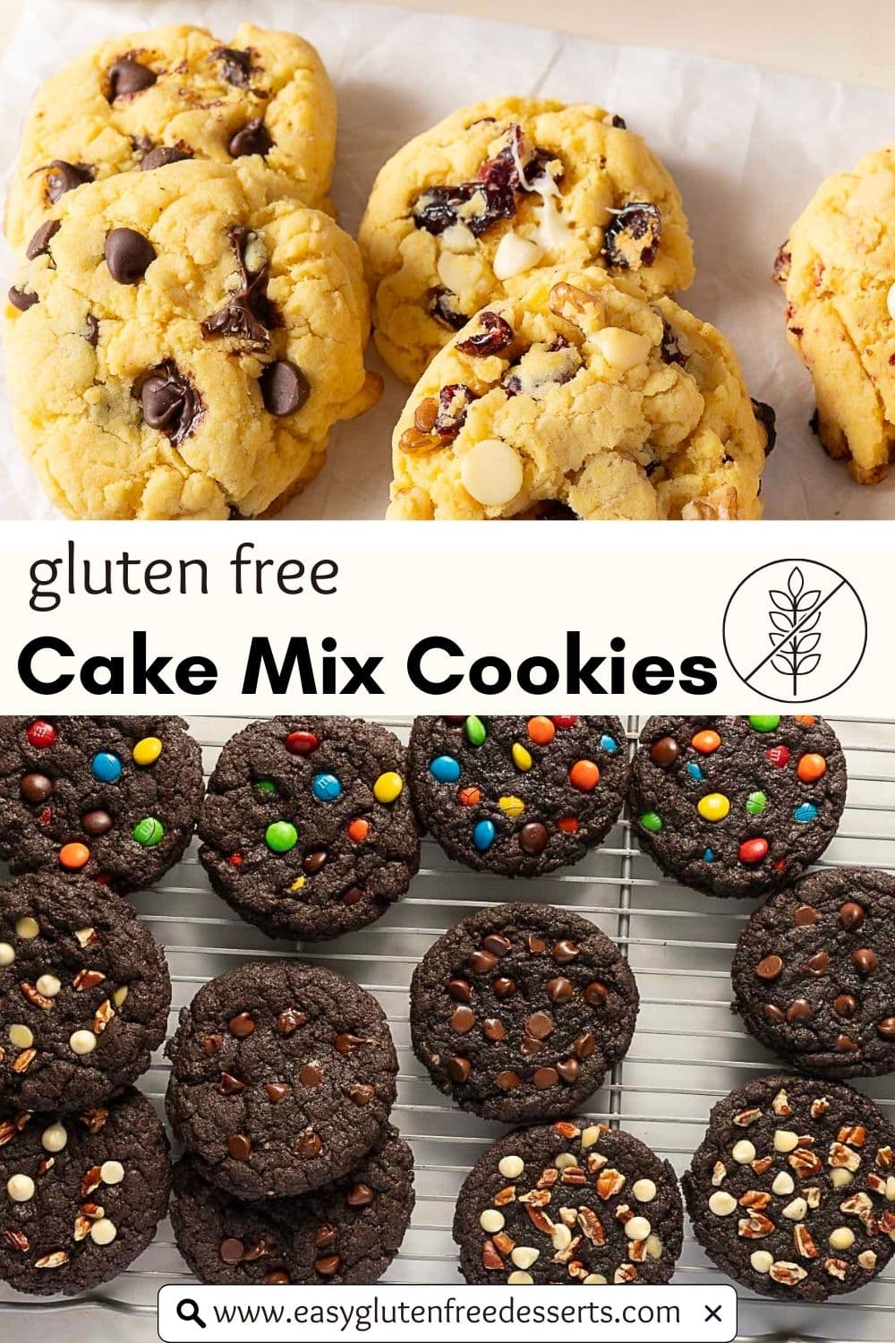 Gluten Free Cake Mix Cookies - Easy Gluten Free Desserts