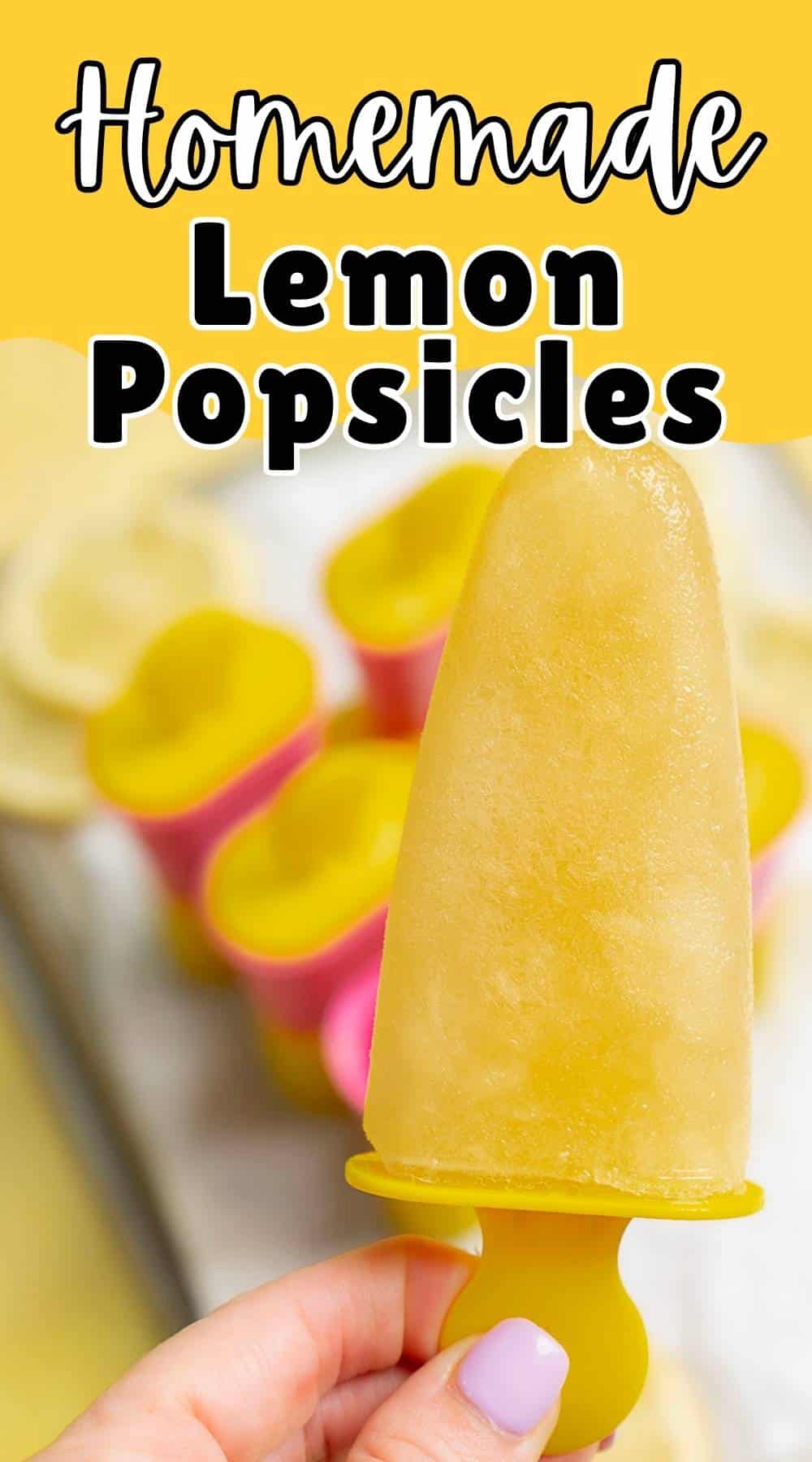 Lemon Popsicles - Easy Gluten Free Desserts